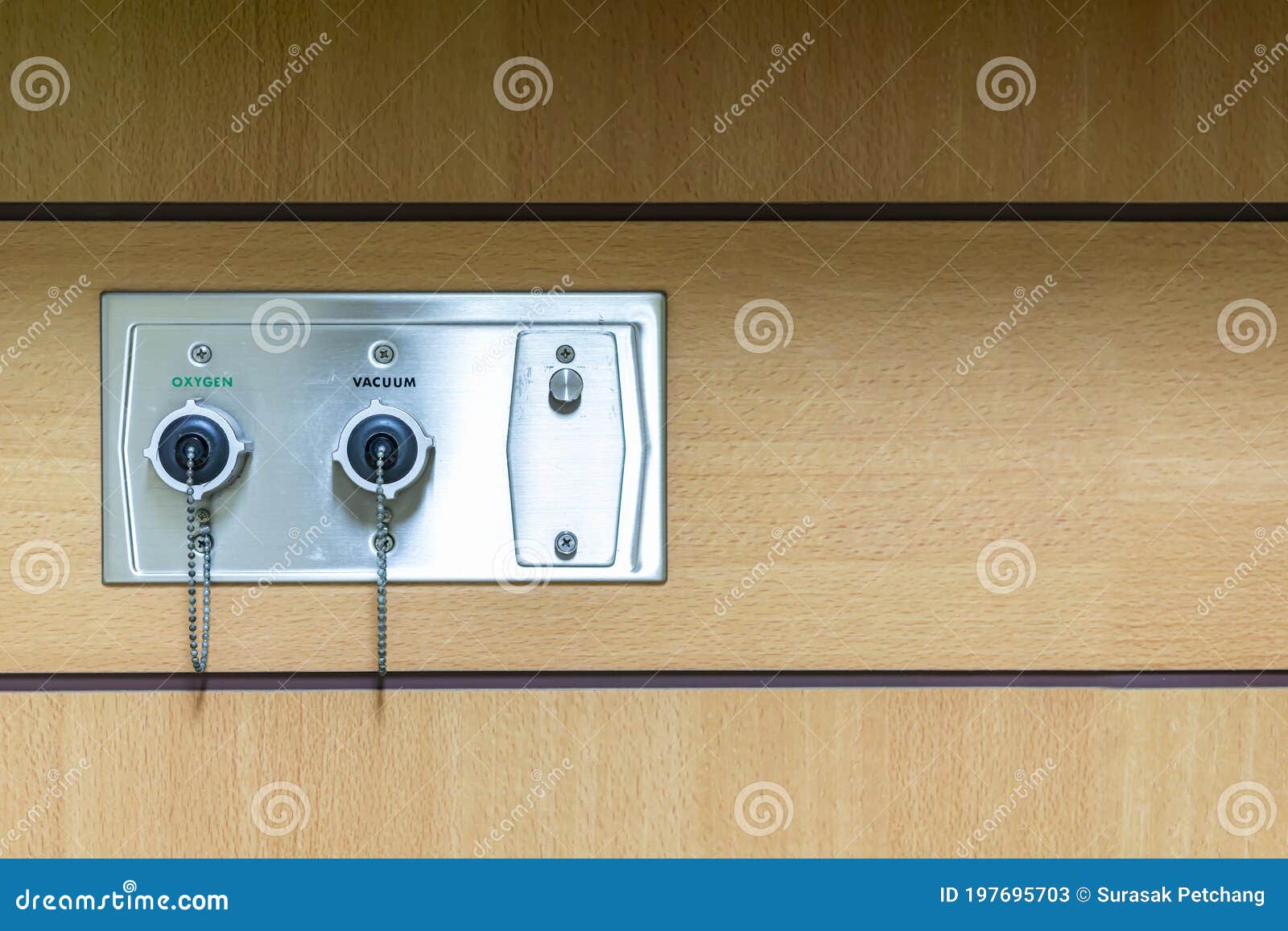 Connection Point of Oxygen Flow Regulator and Vacuum for Suction Mucus ...