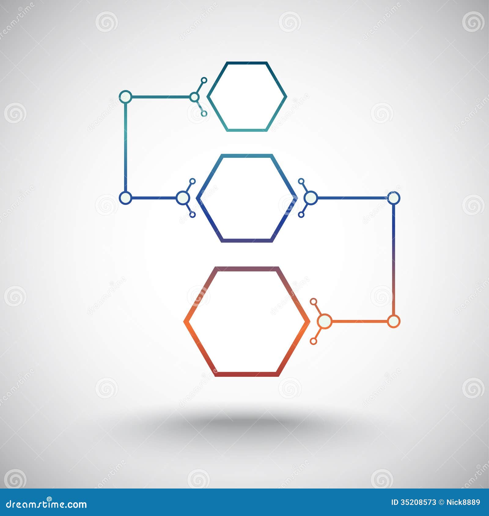 Connection Polygons Gradient Stock Vector - Illustration of concept ...