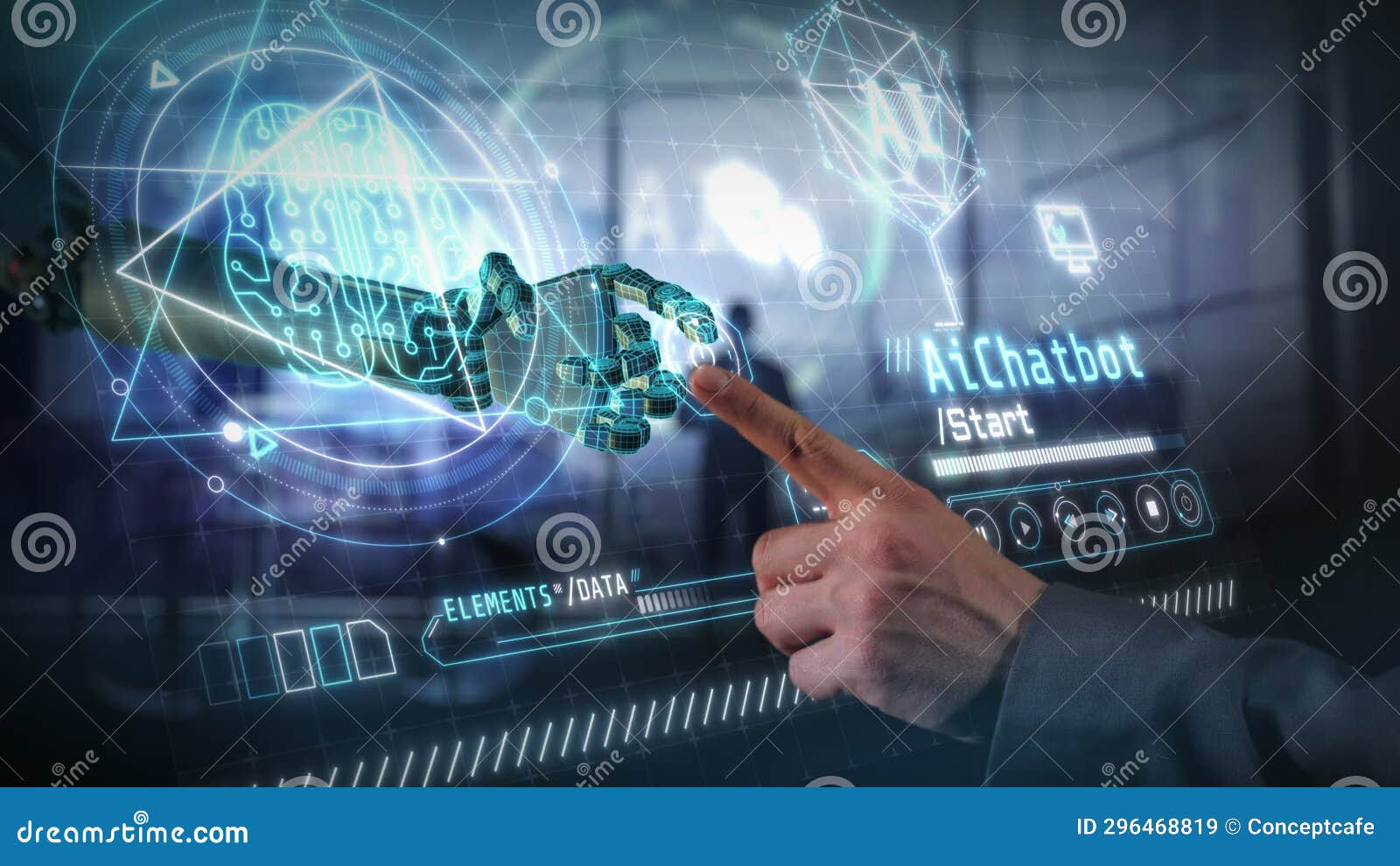 Connection between the Real and Digital World. Stock Video - Video of ...