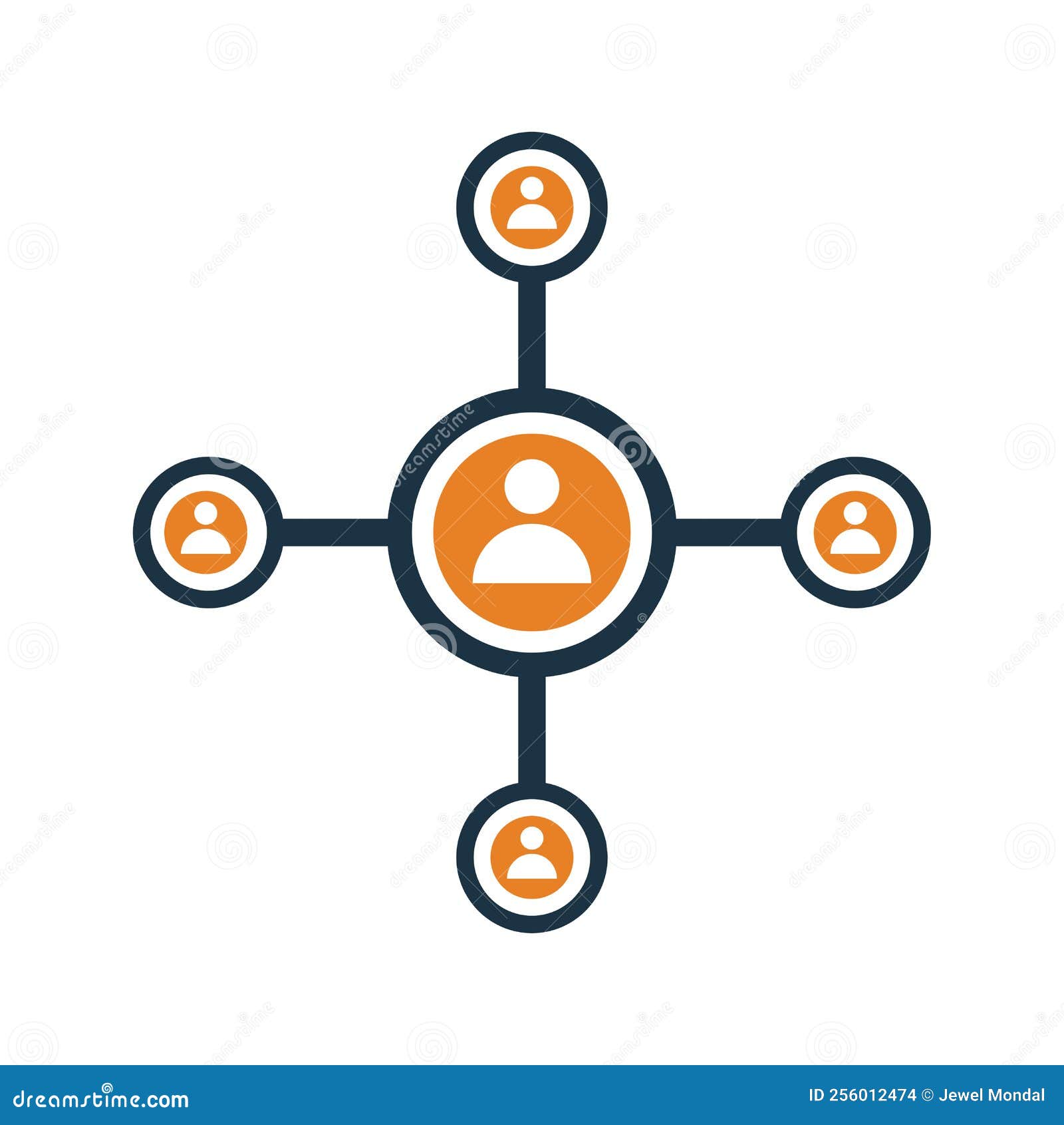 Connection, Relationship, Teamwork Icon. Editable Vector Graphics Stock ...