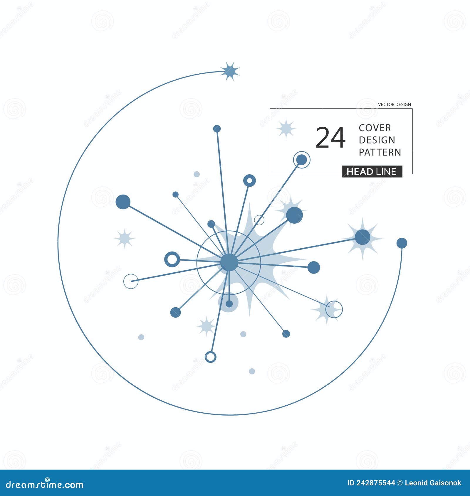 Connection Science Molecule Background Abstract Vector Network Structure Stock Vector