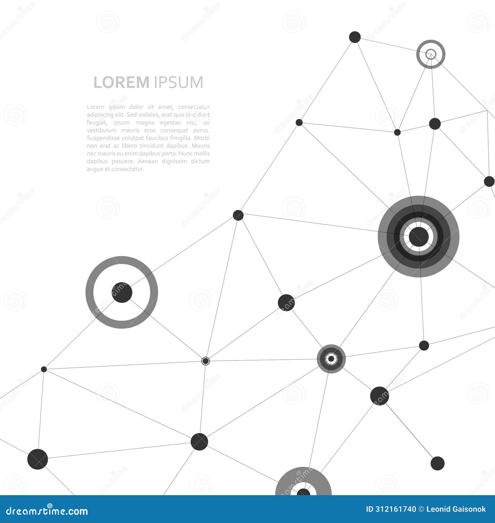 Connection Science Molecule Background Stock Illustration