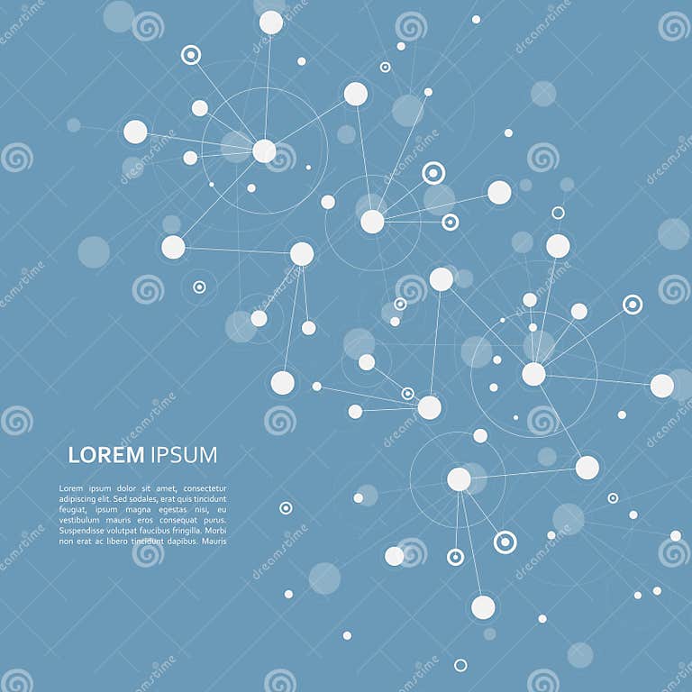 Connection Science Molecule Background Stock Vector - Illustration of background, element: 318734621