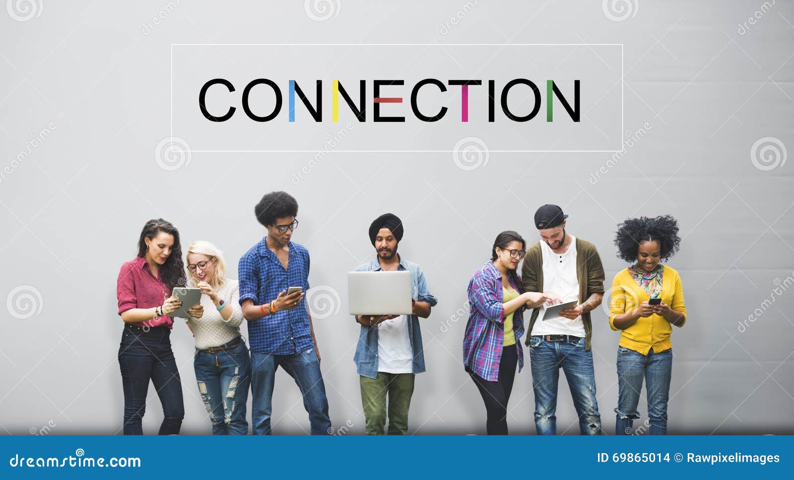 Connection Social Media Social Networking Concept Stock Photo - Image ...