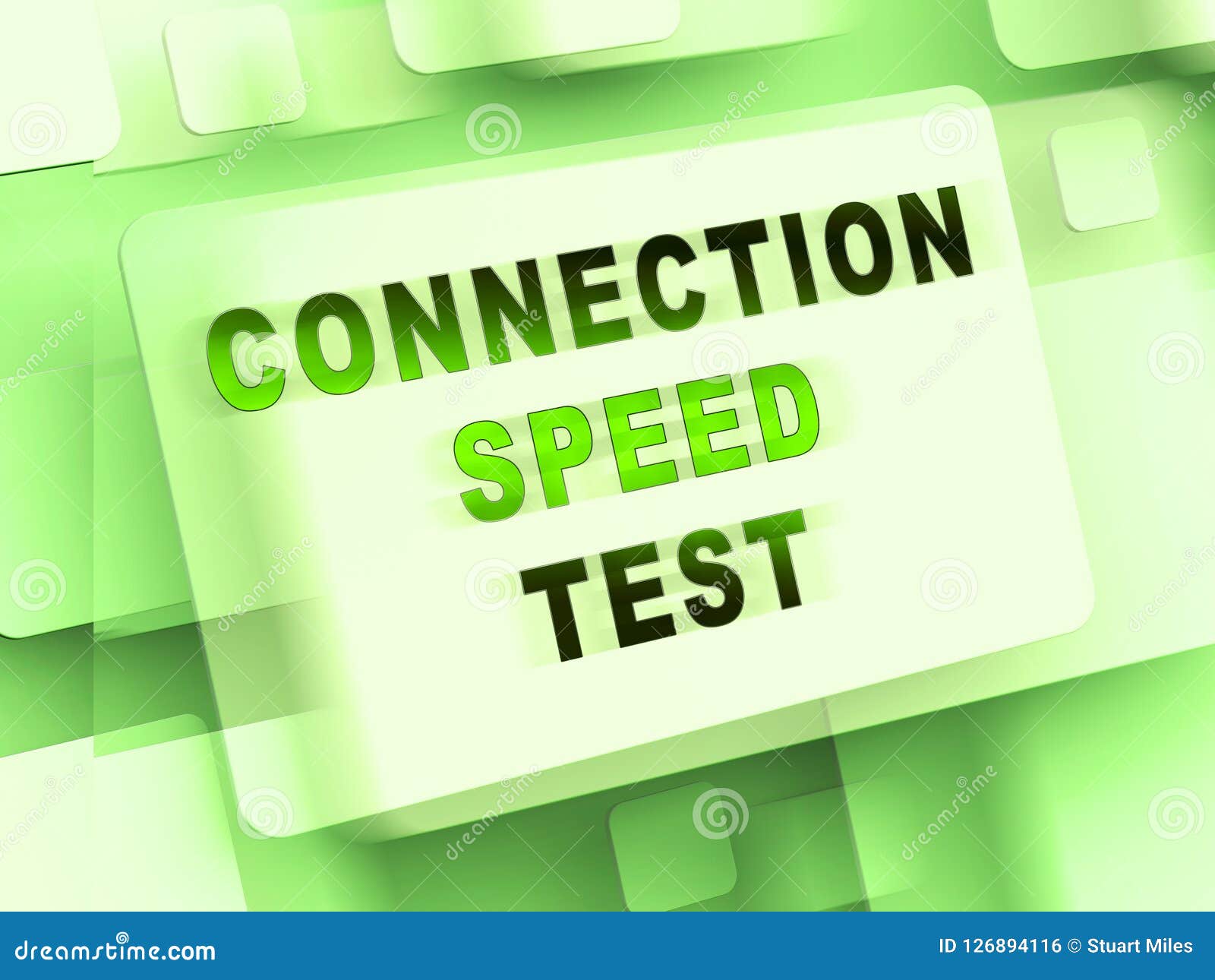 Connection Speed Test Performance Increase 3d Rendering Stock ...