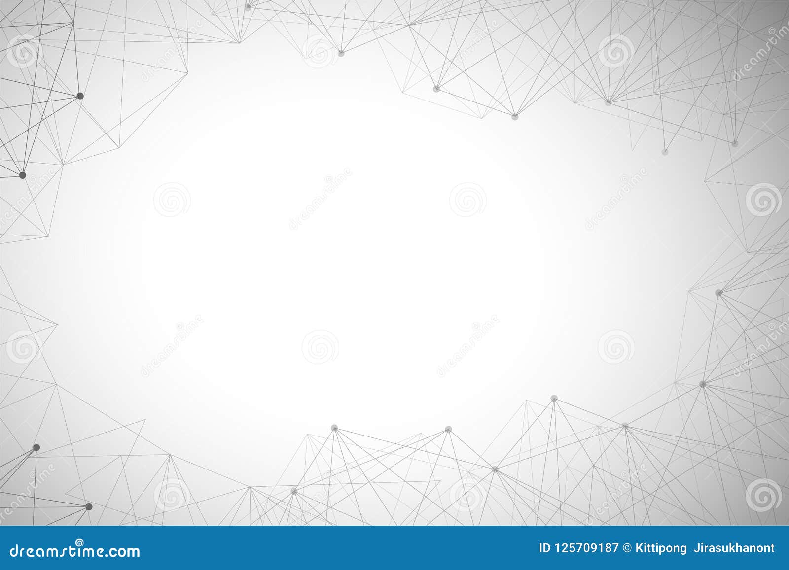 Connection Structure Background with Empty Space Stock Vector ...