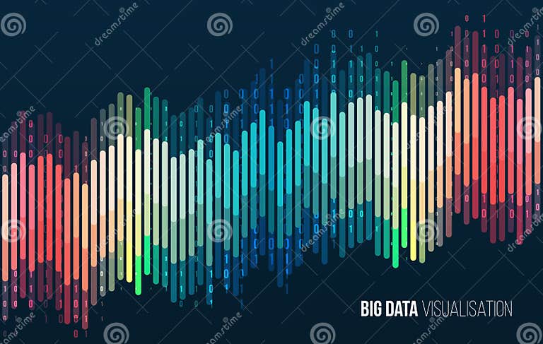 Connection Structure. Data Array Visual Concept Stock Vector - Illustration of display ...