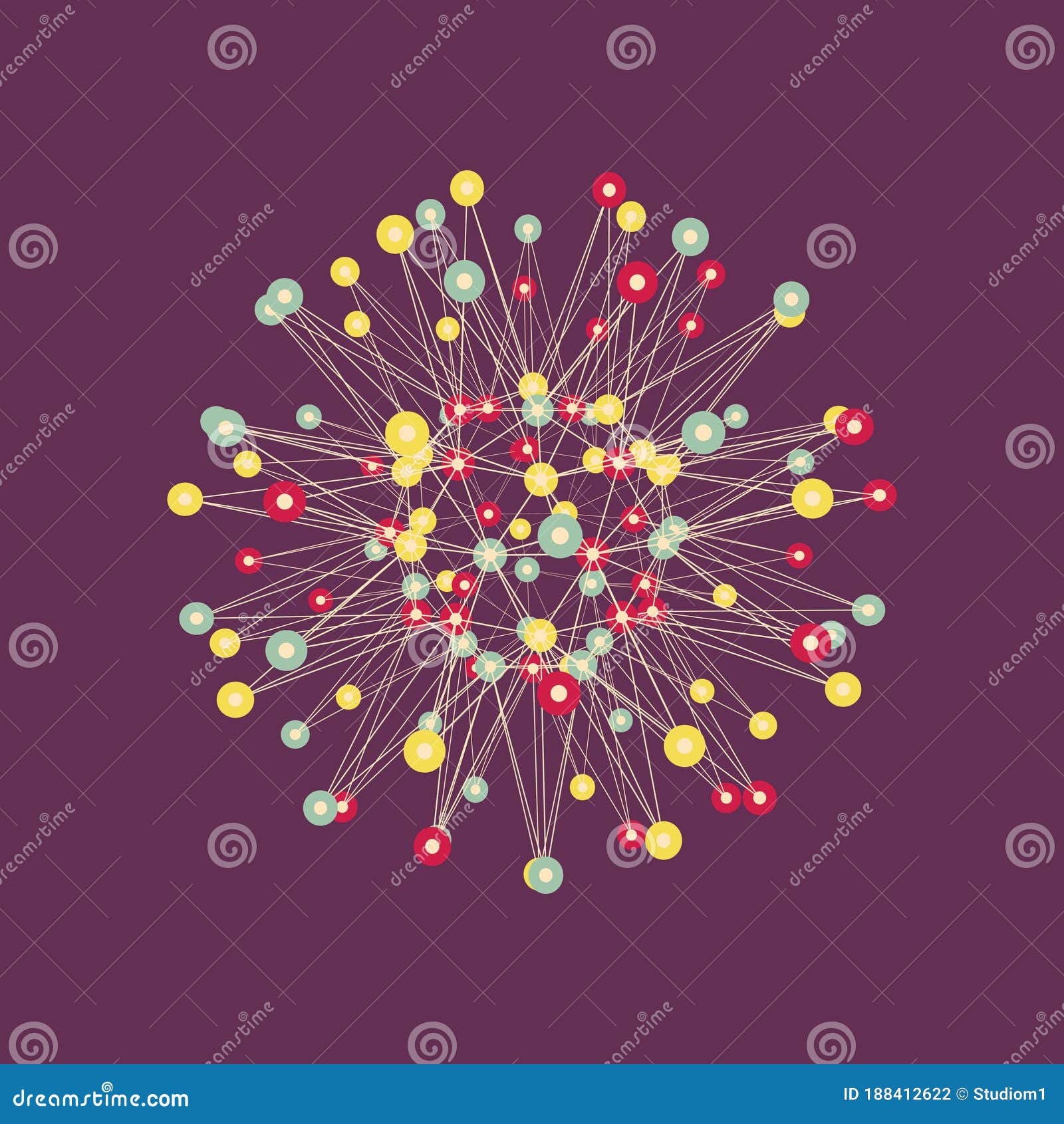 Connection Structure. Global Digital Connections. Technology Concept ...