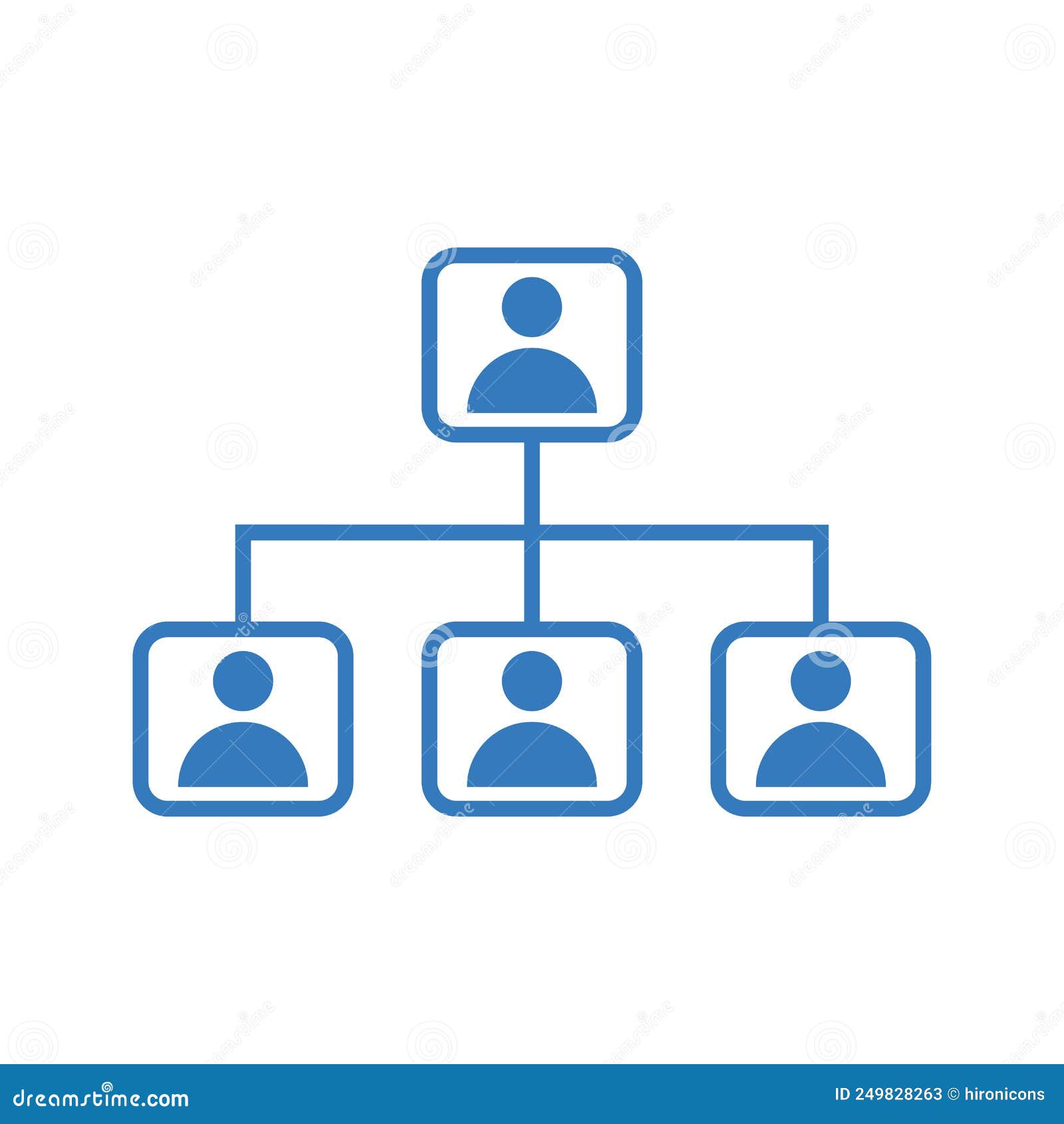 Connection, Structure, Team Icon. Blue Vector Design Stock Vector ...