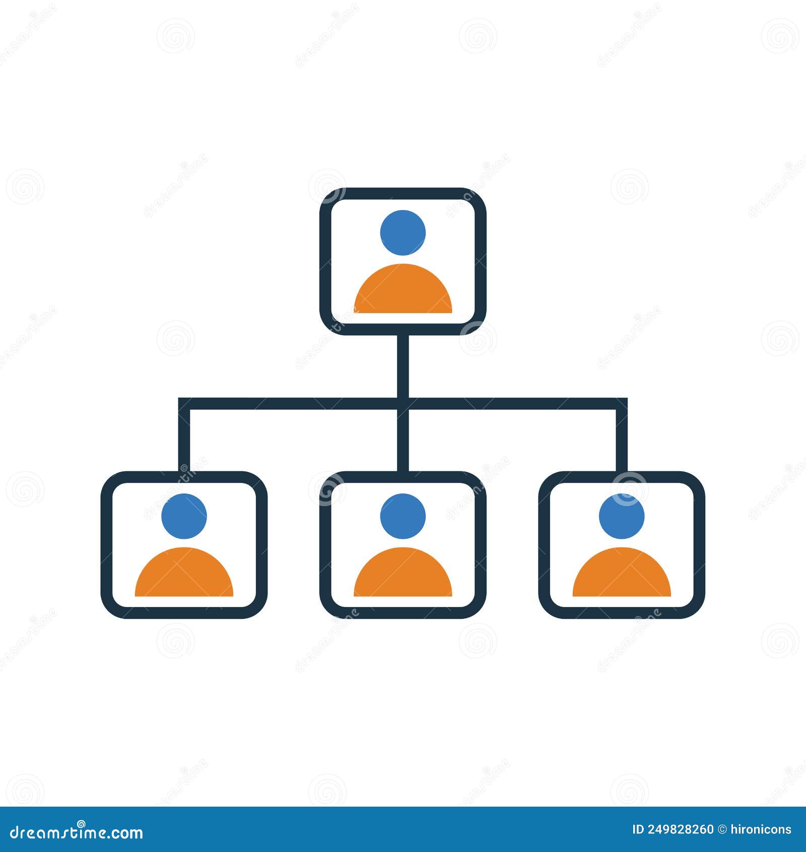 Connection, Structure, Team Icon. Simple Editable Vector Graphics Stock ...