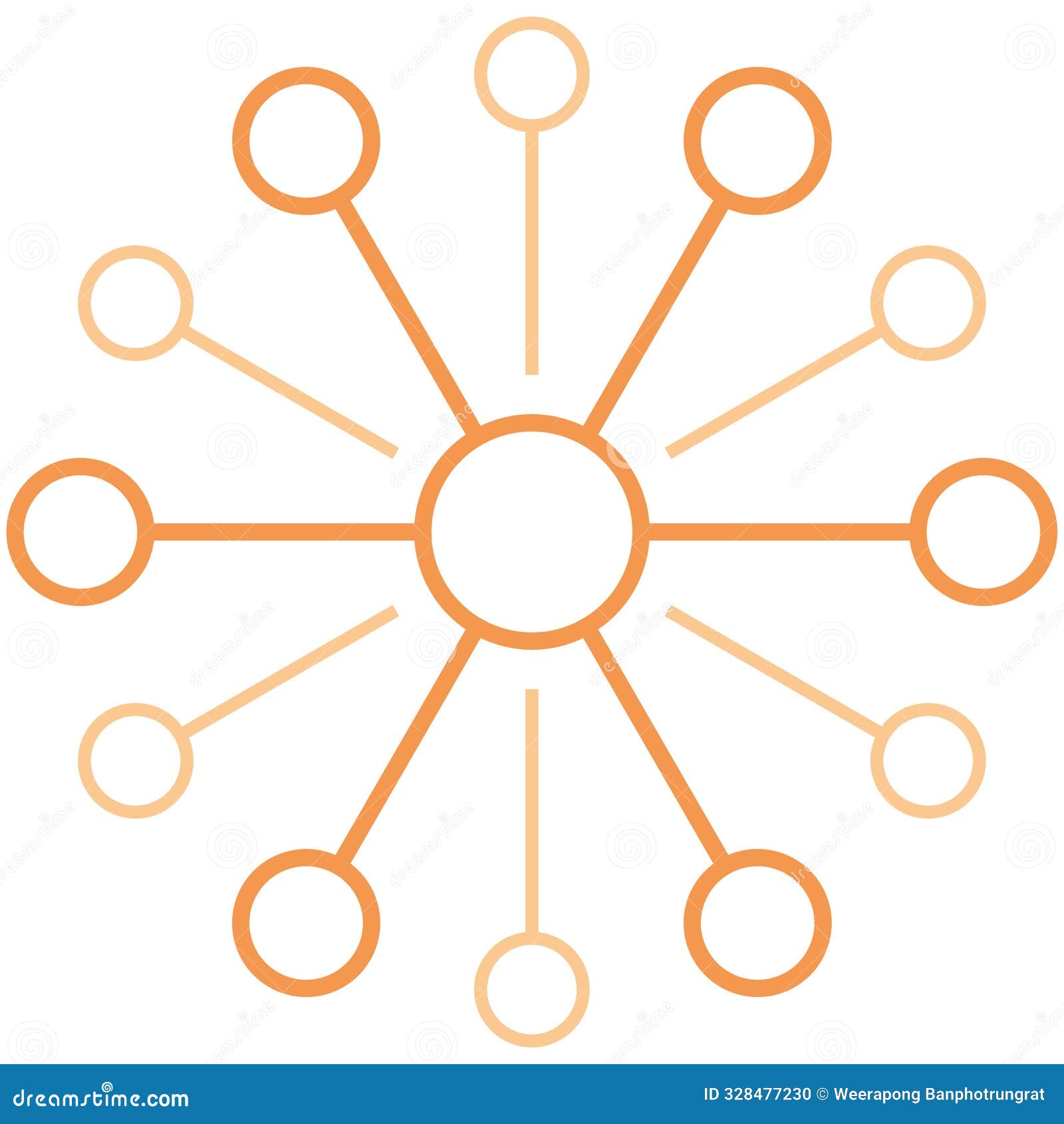 The Connection of Business Team, the Network of Internet, Web Connected ...