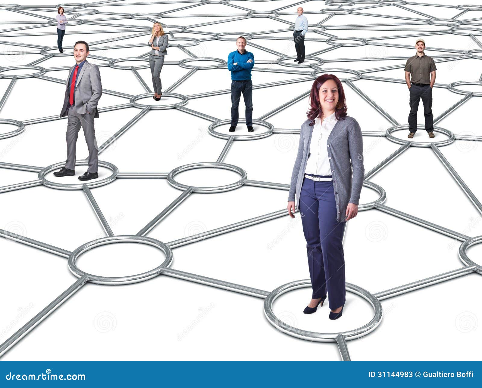 Connection team stock image. Image of caucasian, aged - 31144983