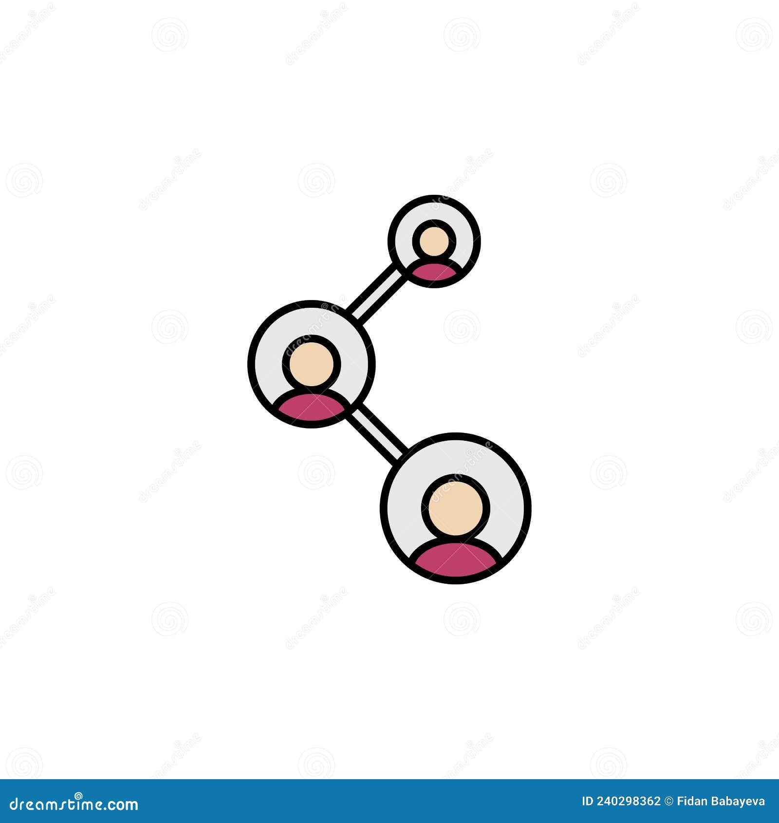 Teamwork Colored Cartoon Vector Illustration | CartoonDealer.com #13513612