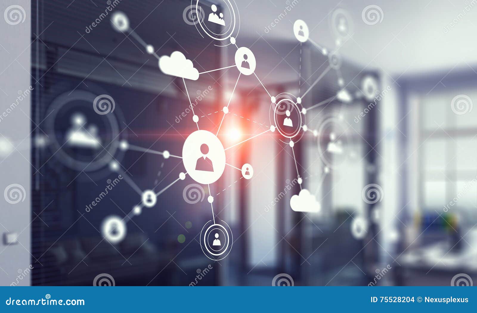 Connection Technologies for Business . Mixed Media Stock Photo - Image ...