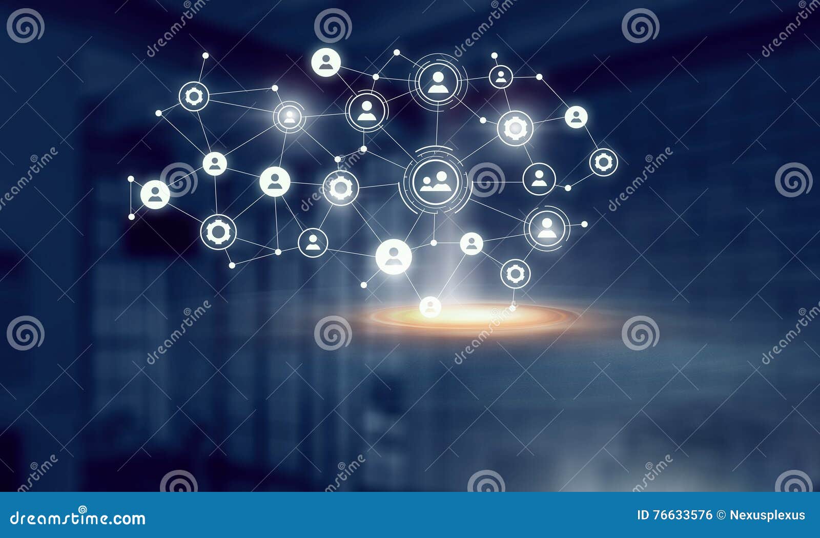 Connection Technologies for Business . Mixed Media Stock Photo - Image ...