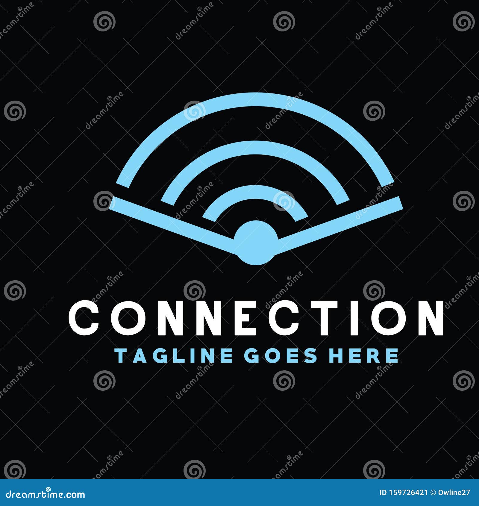 Connection Technology Logo Design Inspiration Stock Vector ...
