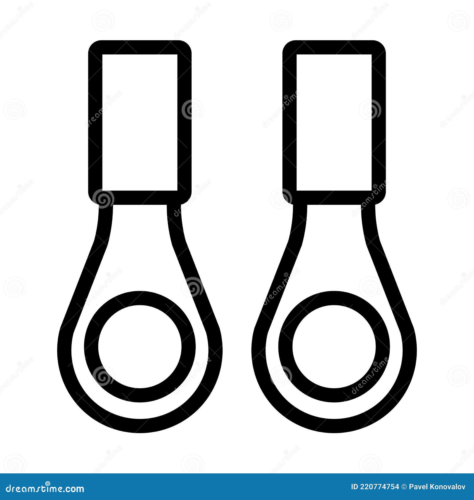 Connection Terminal Ring Icon Stock Vector - Illustration of connect ...