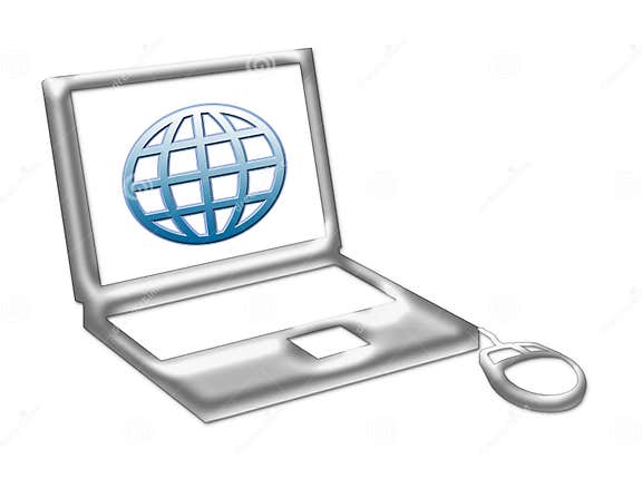 Connection To World Wide Web Stock Illustration - Illustration of ...