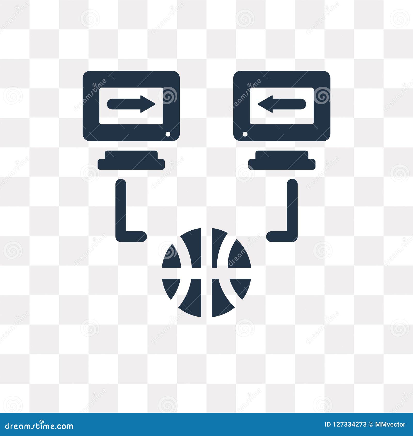 Connection Vector Icon Isolated on Transparent Background, Connection ...