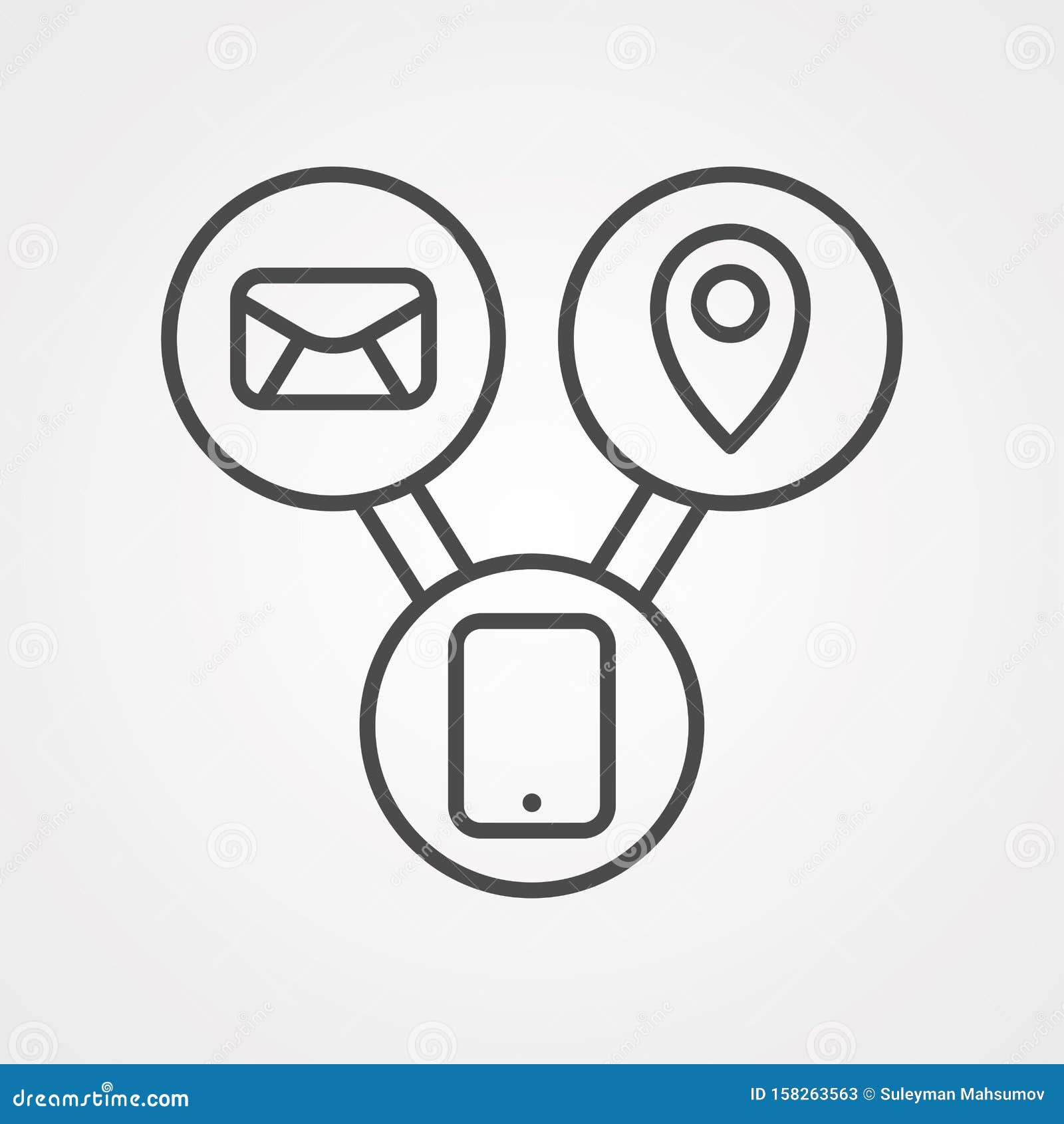 Connection Vector Icon Sign Symbol Stock Illustration - Illustration of ...