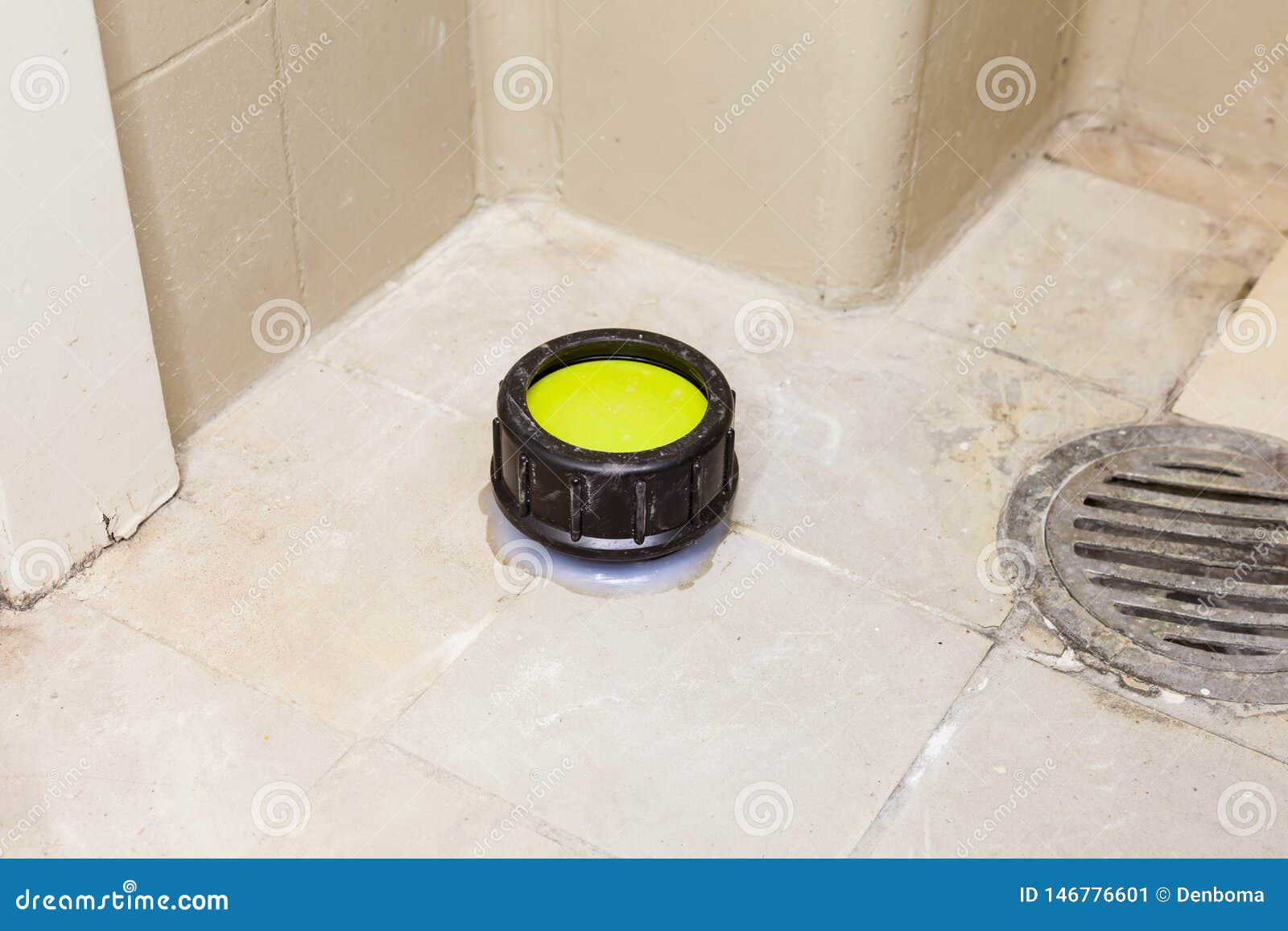 Connection for waste water stock image. Image of equipment - 146776601