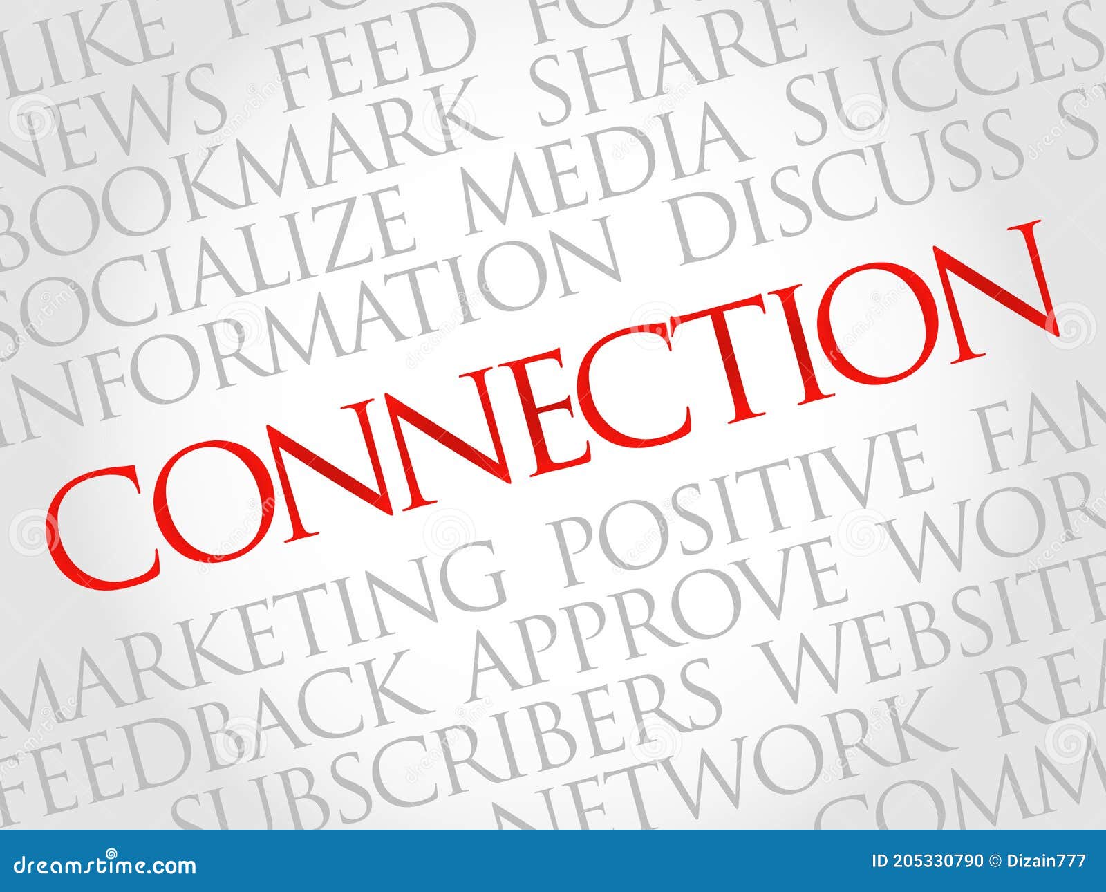 Connection word cloud stock illustration. Illustration of sharing ...