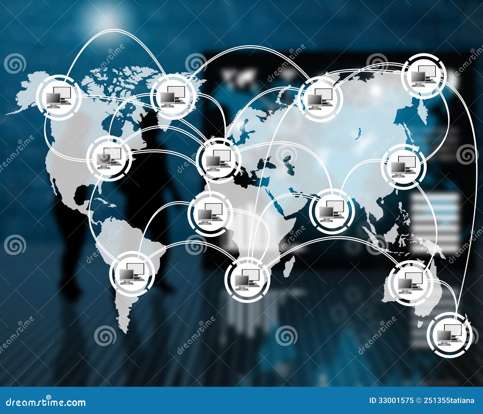 Connection of the world stock illustration. Illustration of input ...