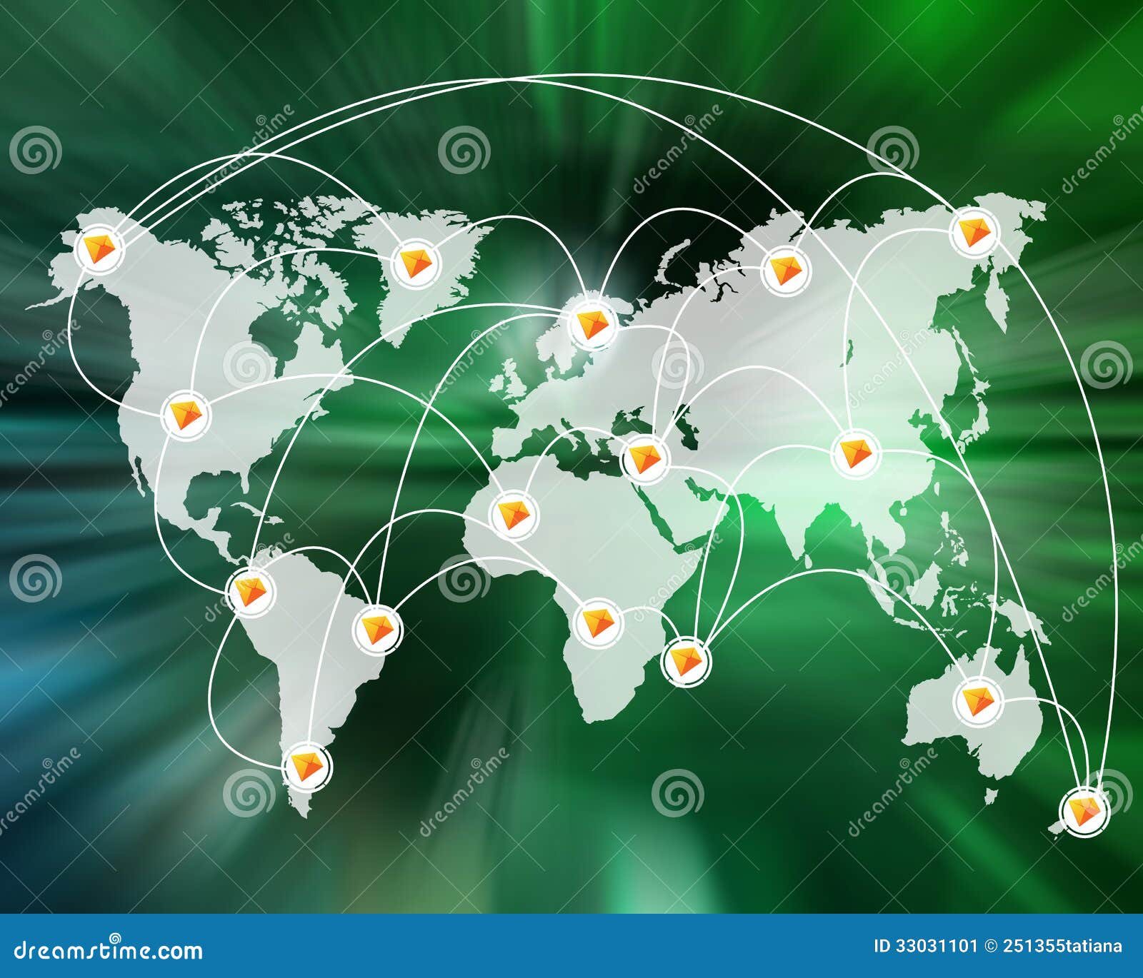 Connection of the world stock illustration. Illustration of earth ...