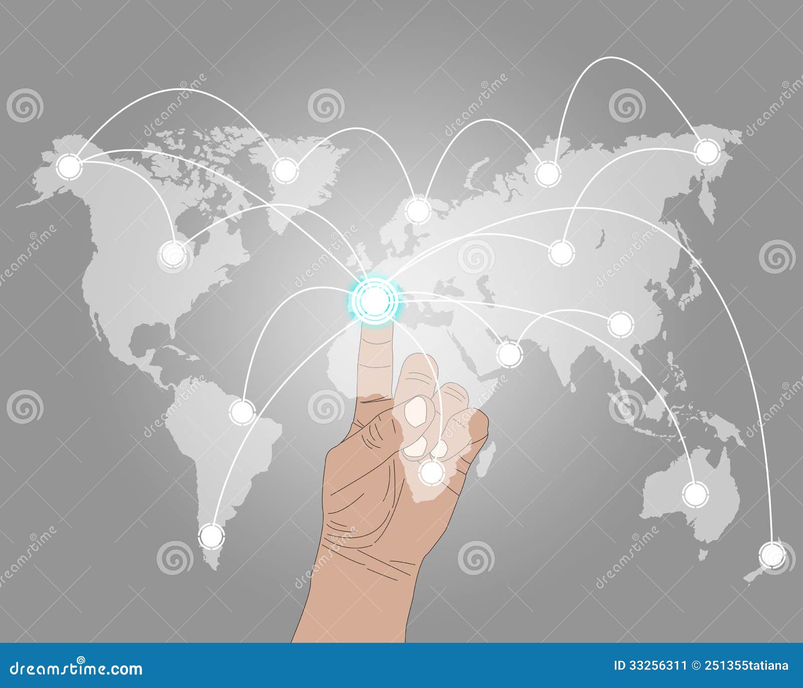 Connection of the world stock illustration. Illustration of connection ...
