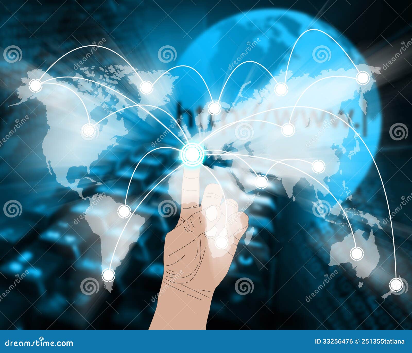 Connection of the world stock photo. Image of concept - 33256476