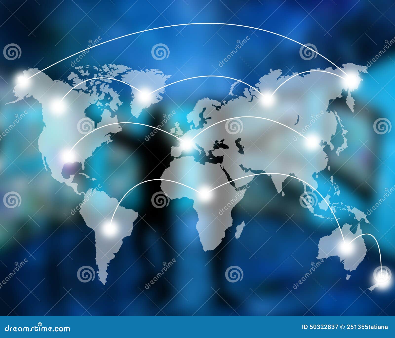 Connection of the world stock illustration. Illustration of connect ...