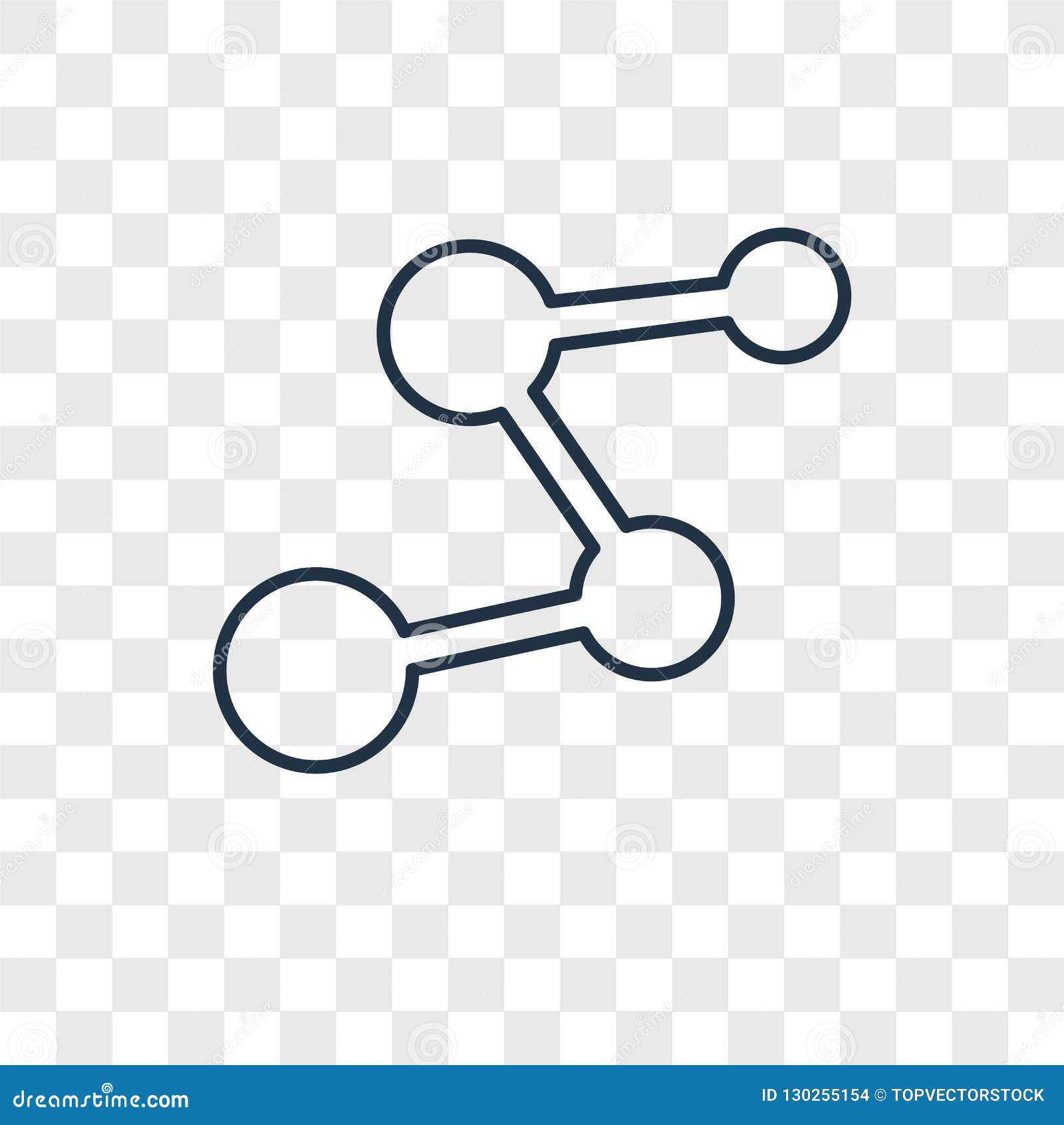 Connections Concept Vector Linear Icon Isolated on Transparent B Stock ...