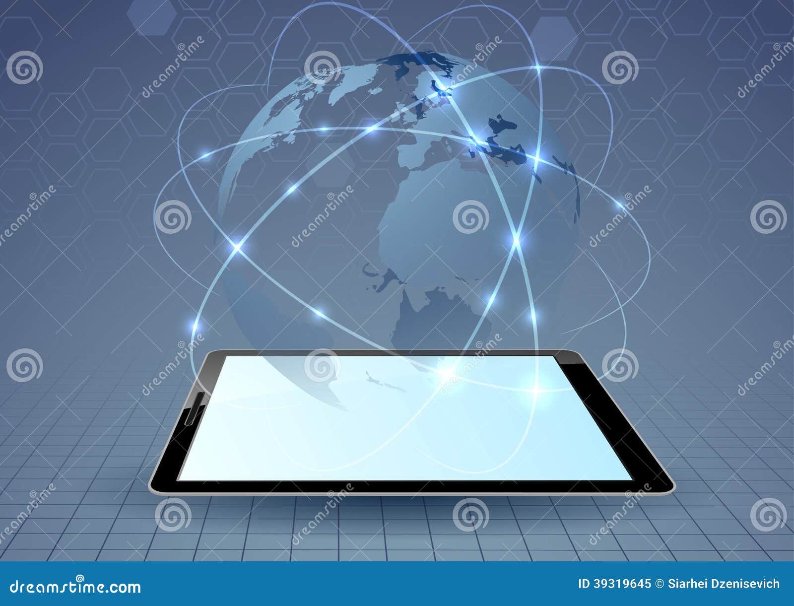 Connections Controlled by Mobile Device Stock Vector - Illustration of ...