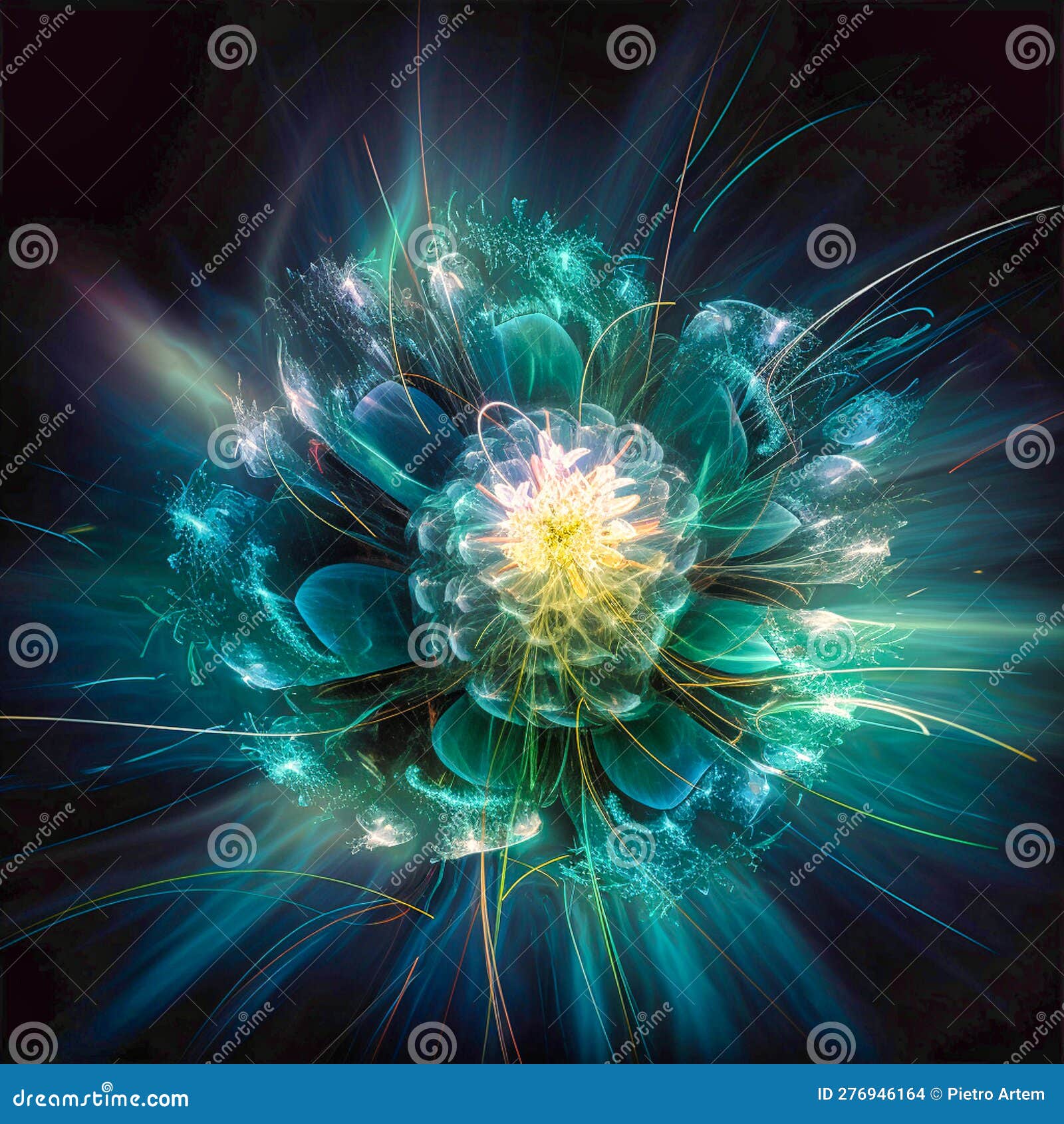 Connections of Ethereal Spirit Manifested in Real, Generative AI Stock ...