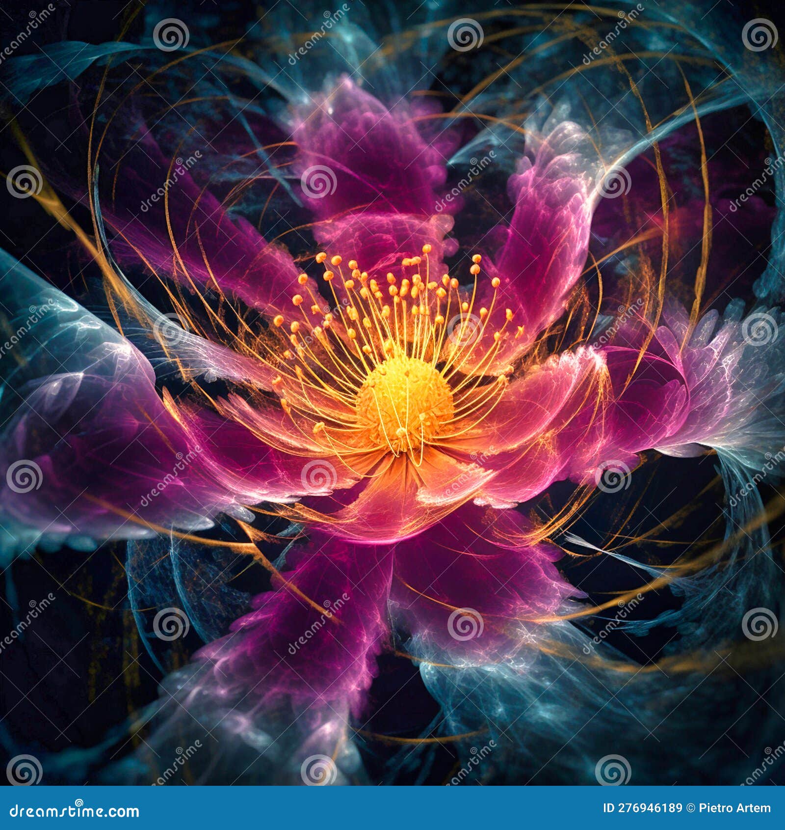 Connections of Ethereal Spirit Manifested in Real, Generative AI Stock ...