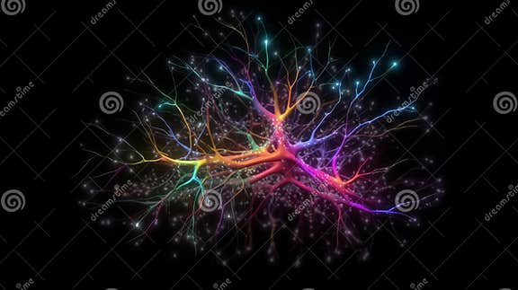 Connections Explosion: Brain Neural Network in 3D. Journey in 3D ...