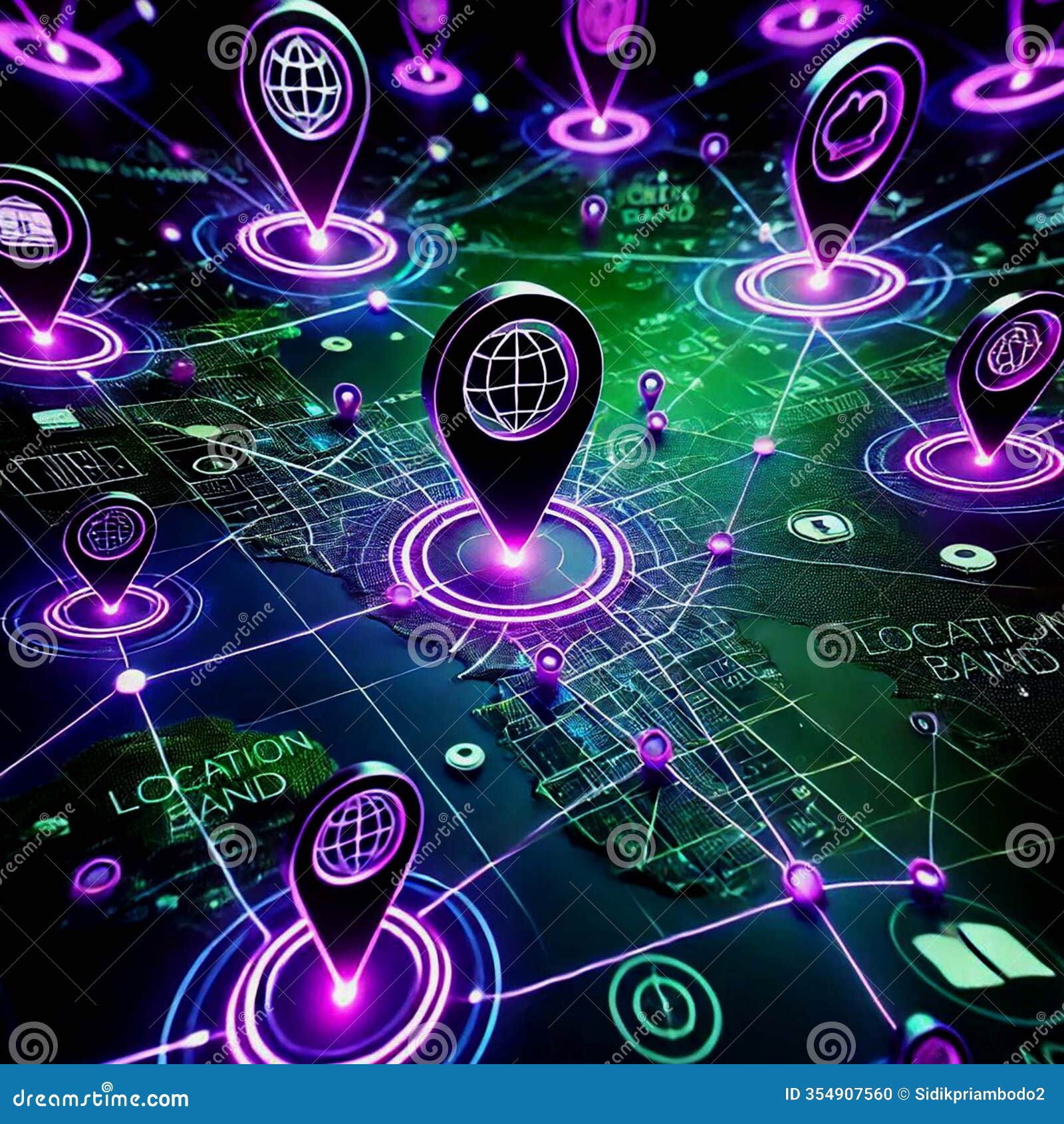 The Connection Pin Maps Earth Stock Photo - Image of electrical ...