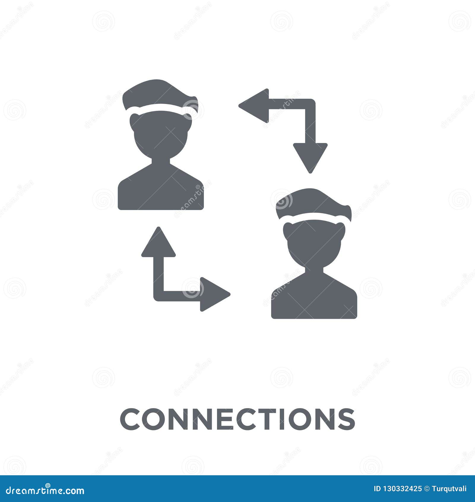 Connections Icon from Collection. Stock Vector - Illustration of share ...
