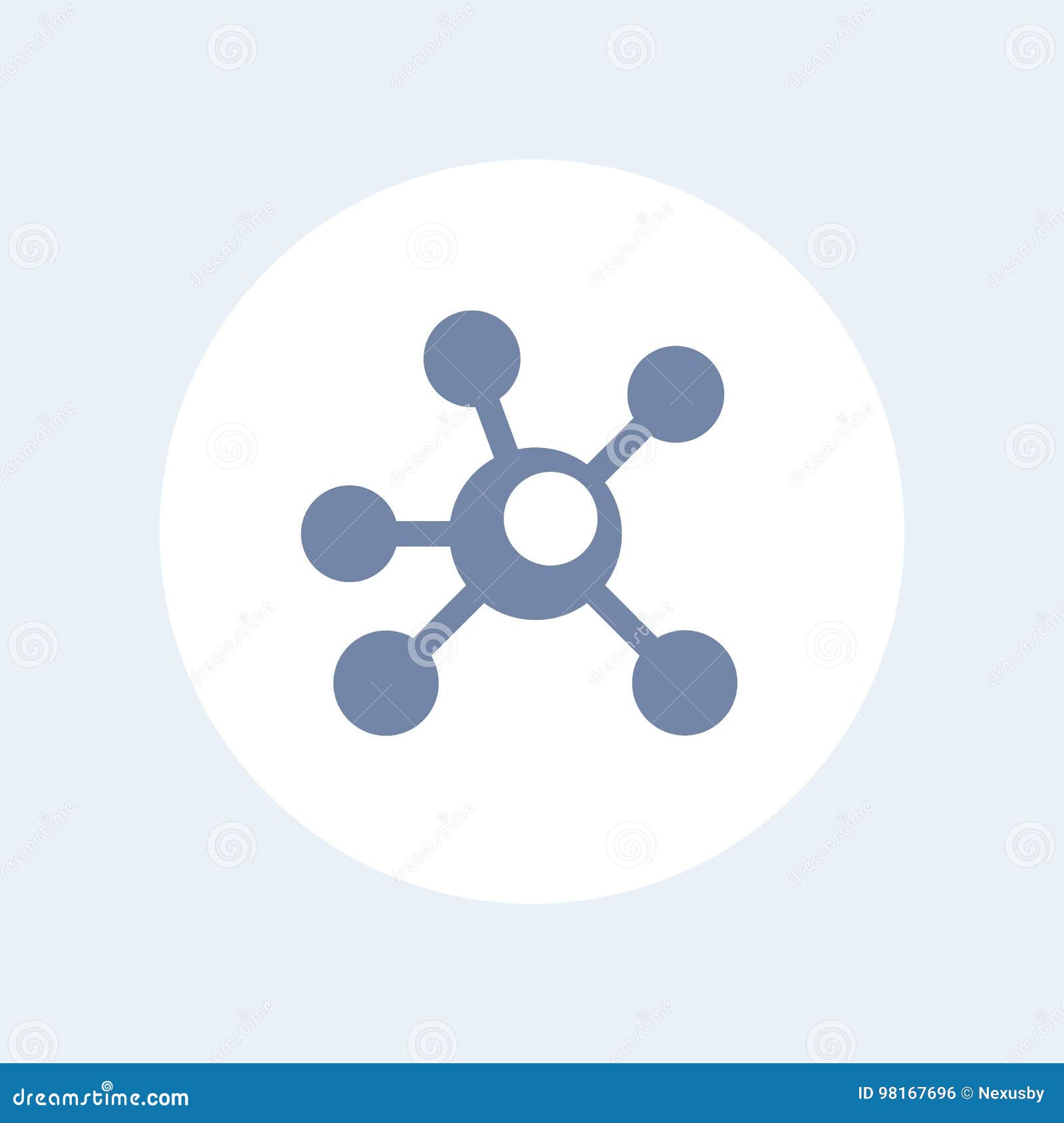 Connections Icon Isolated Over White Stock Vector - Illustration of ...