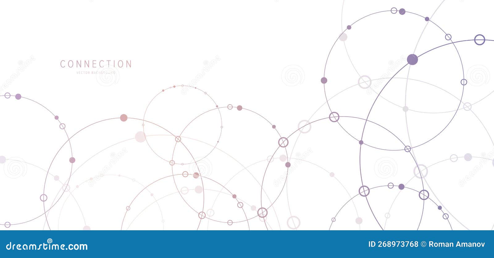 Connections with Points, Lines, and People Icons. Vector Technology ...