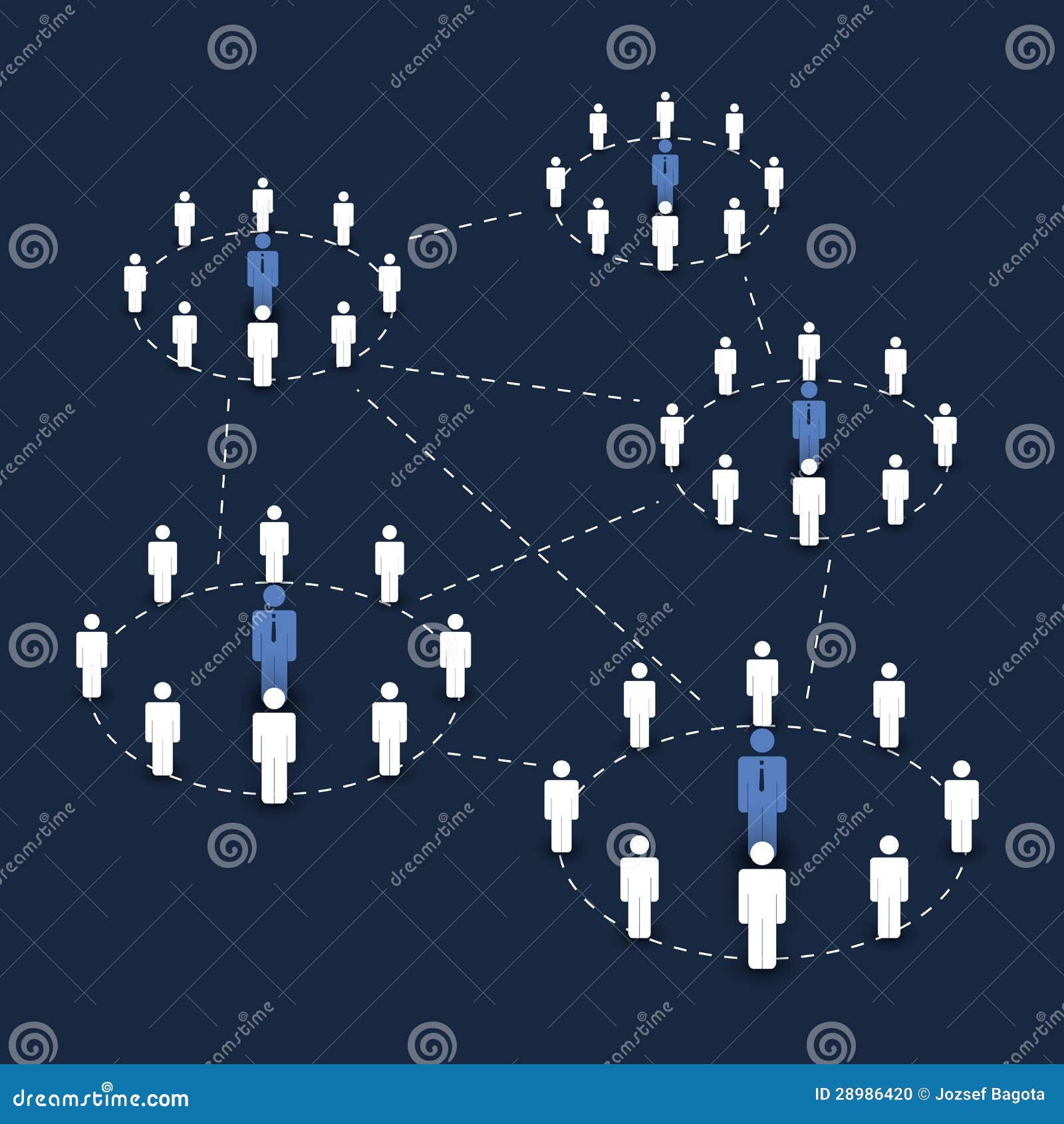 Connections - Team Work Concept Stock Vector - Illustration of ...