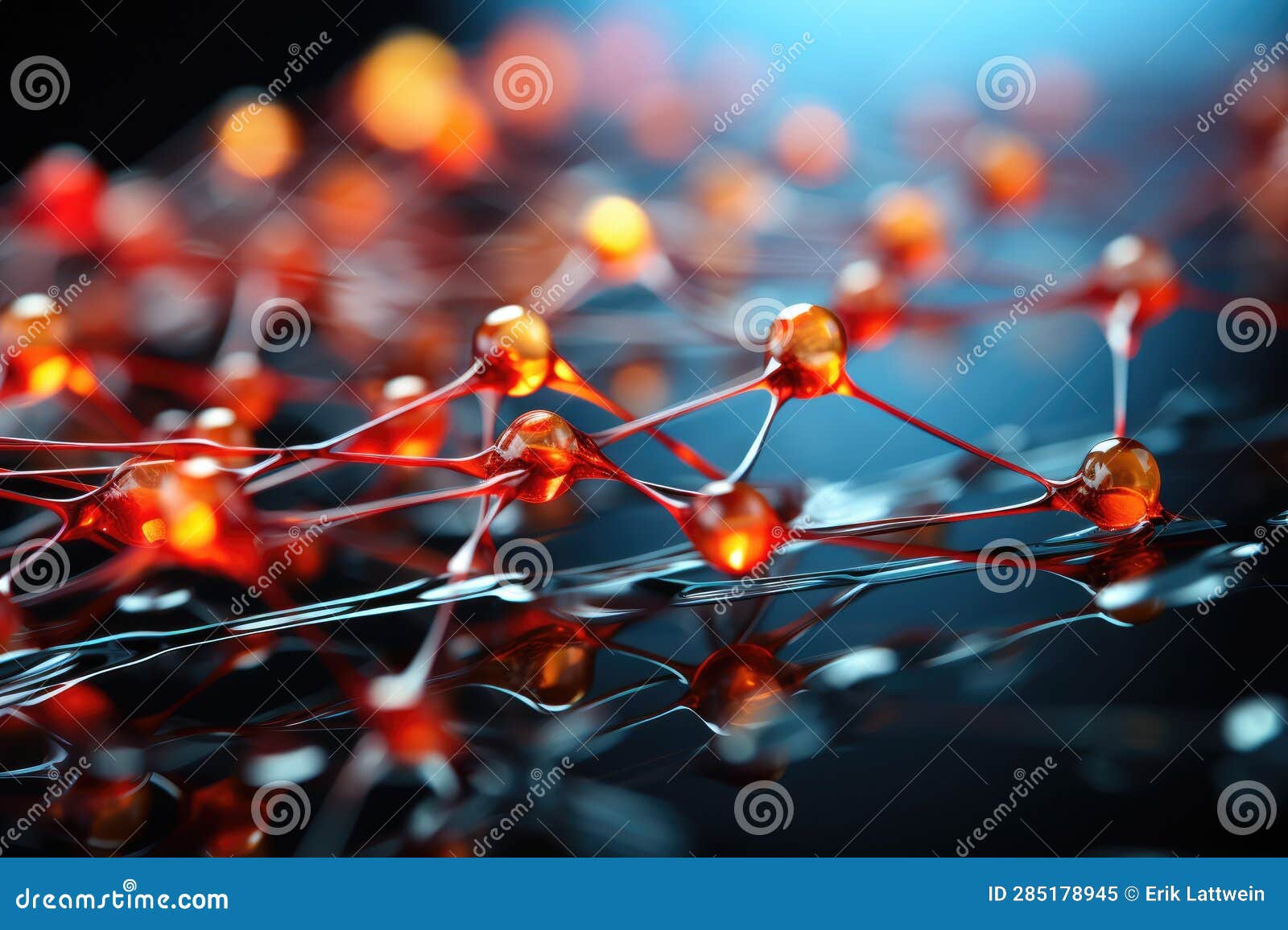 Connections Visualized on a Professional Stockphoto Stock Illustration ...