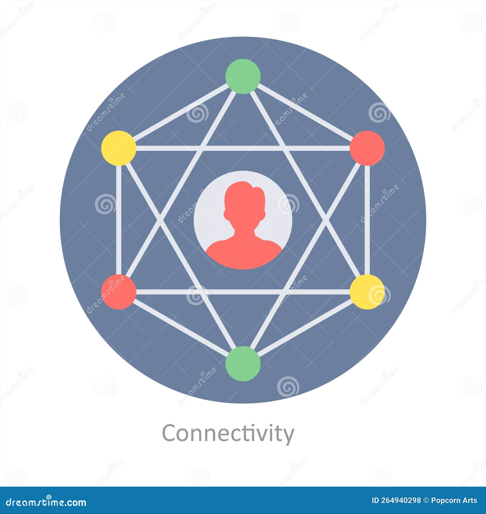 Connectivity stock vector. Illustration of icon, design - 264940298