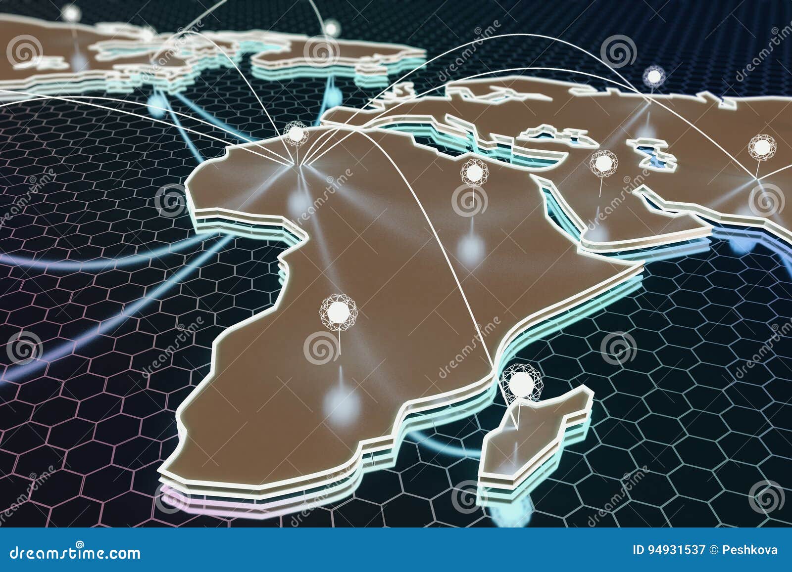 Connectivity concept stock illustration. Illustration of glowing - 94931537