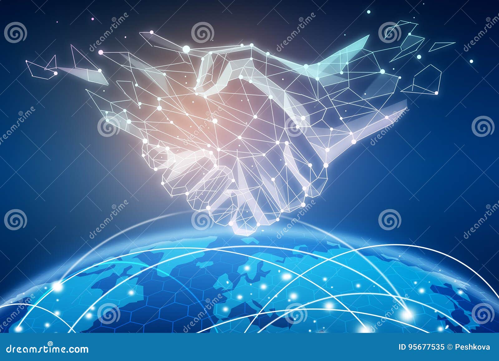 Connectivity concept stock illustration. Illustration of lines - 95677535