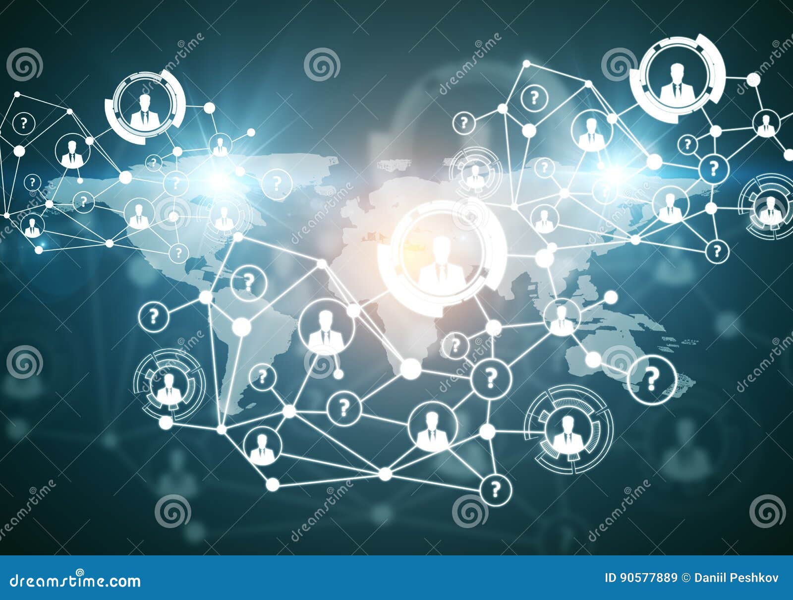 Connectivity concept stock illustration. Illustration of leadership ...