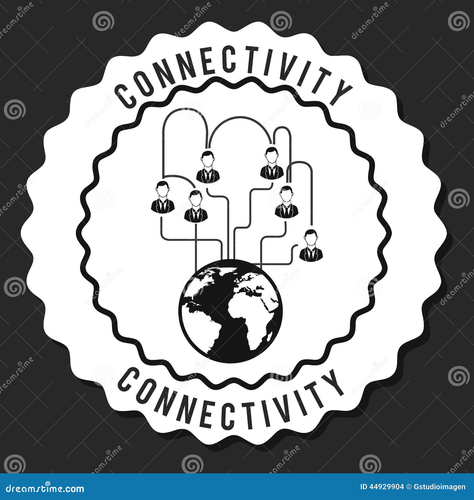 Connectivity design stock vector. Illustration of networking - 44929904