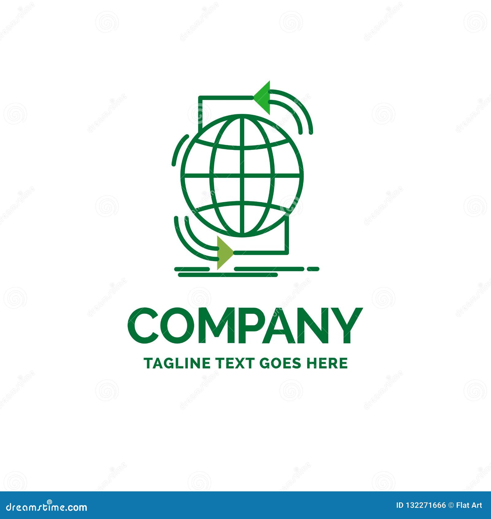 Connectivity, Global, Internet, Network, Web Flat Business Logo Stock ...