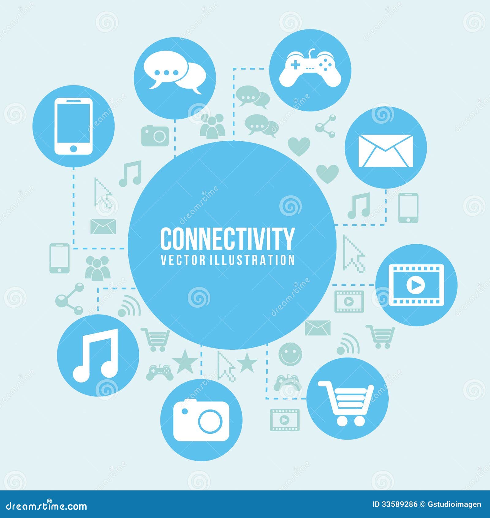 Connectivity Icon. Filled Connectivity Icon For Website Design And ...