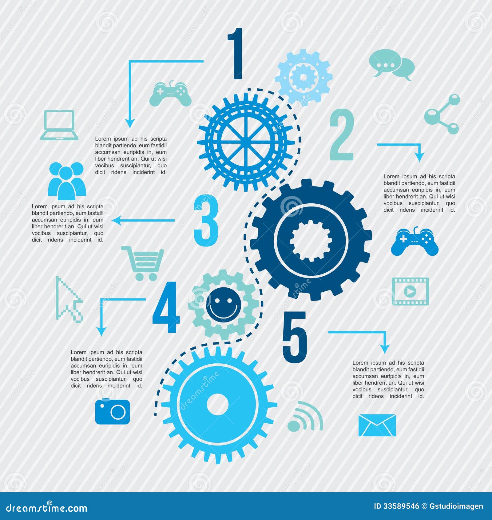 Connectivity infographics stock illustration. Illustration of email ...